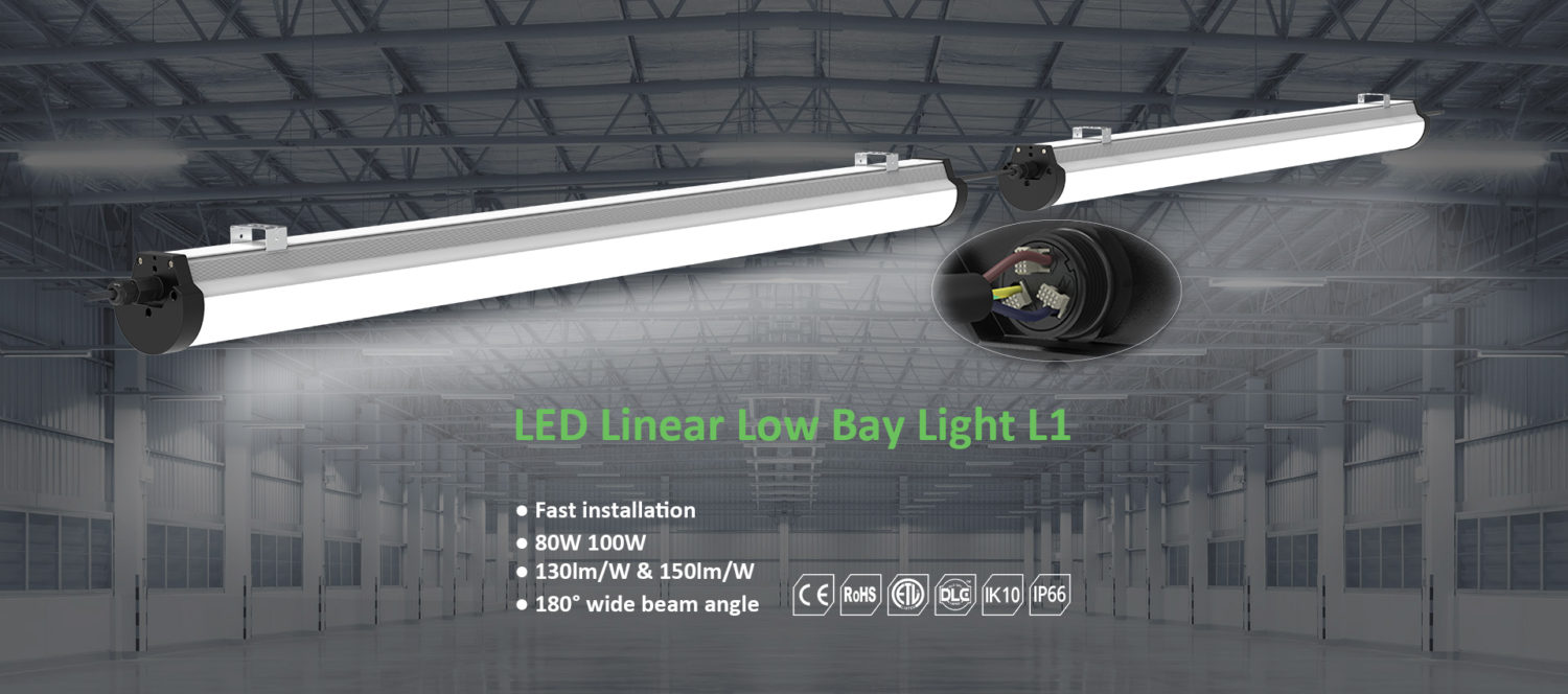 TUBU LED Linear low bay lighting L1 80W 100W | TUBU