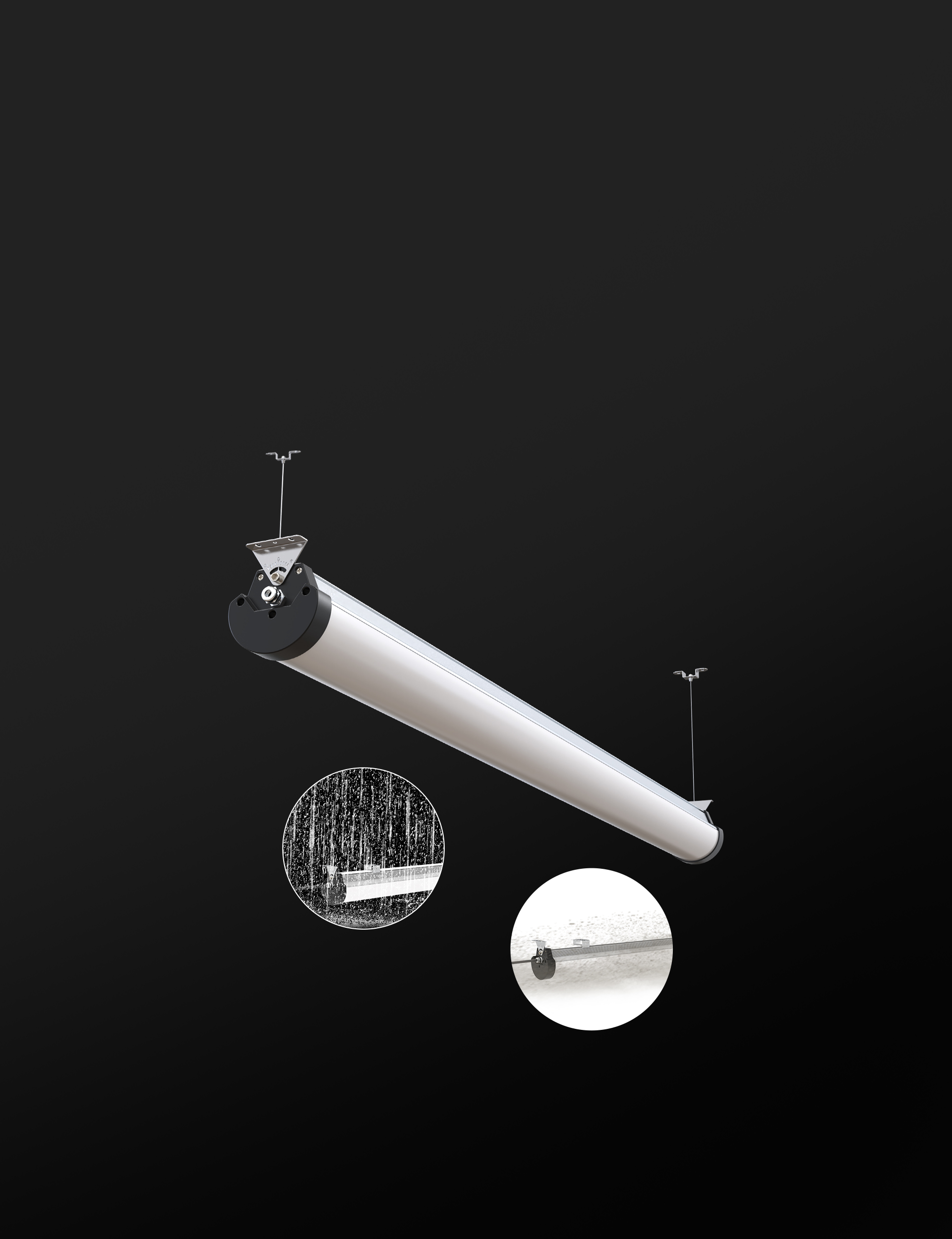 180° Rotatable Bracket LED Linear Low Bay Light has IP65 Waterproof ...
