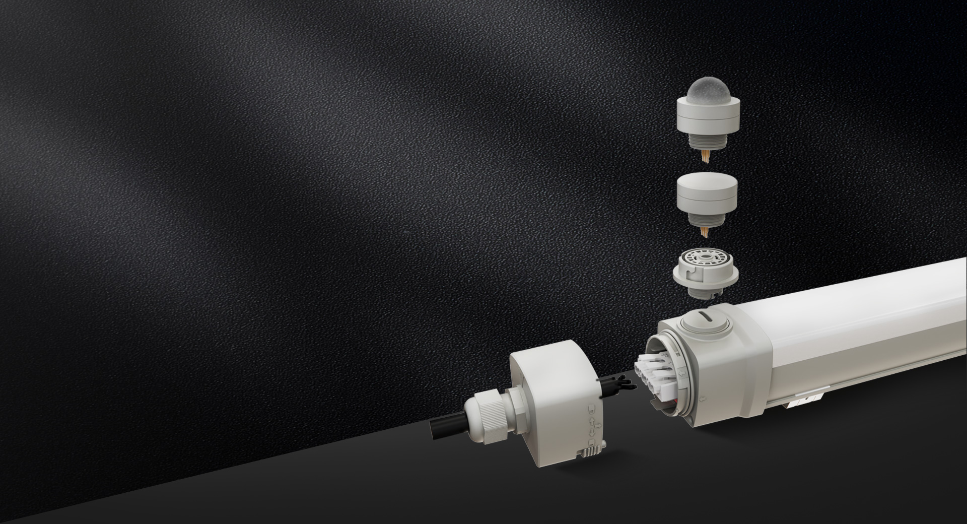 Optional wireless control sensors LED Tri-proof Light | TUBU